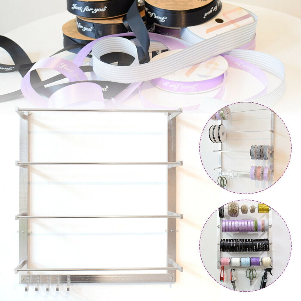 Wire Spool Rack Thread Holder Organizer Ribbons Roll Storage Sewing ...