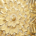 DecMode Gold Metal Plate Wall Decor with Embossed Details - Walmart.com