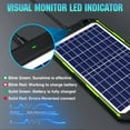 10w 12v solar battery charger maintainer pro, built-in smart mppt ...