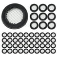 Stainless Steel Shower Head Filter Gasket Set - 50 Pack Rubber Washer ...
