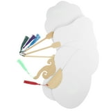 5Pcs Handmade Round Fans Chinese Art Paper Round Fans DIY Drawing Fans ...