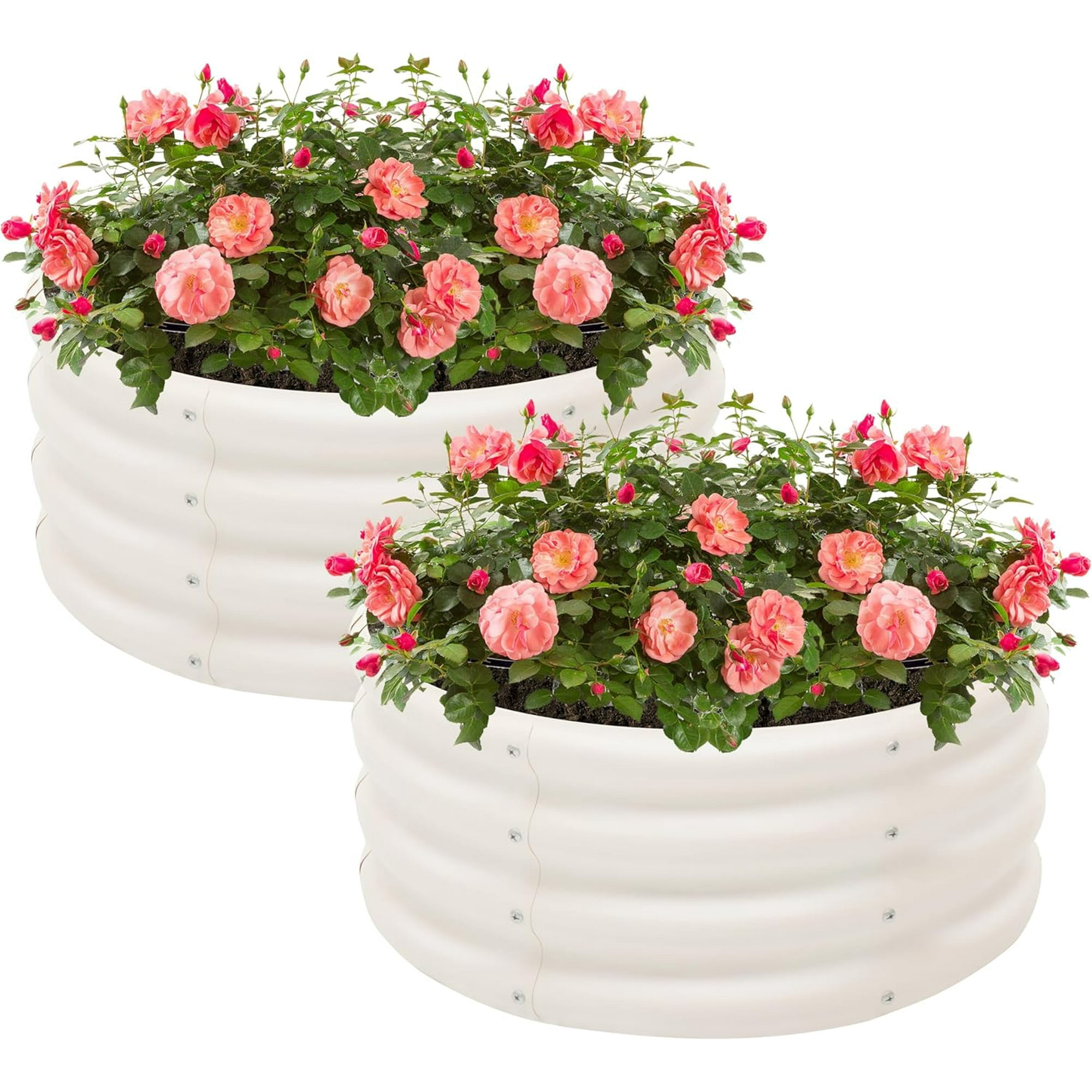 Click here for Towallmark 2-Pack 2*2*1ft Galvanized Raised Garden... prices