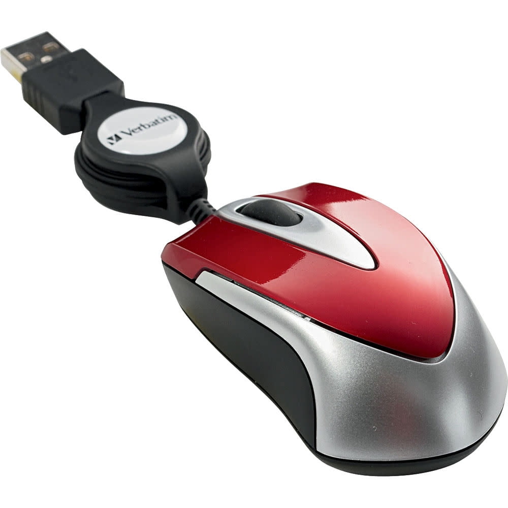 Verbatim Mini Travel Optical Mouse Metro Series, Red - Walmart.com
