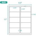 2x4 Shipping Labels - 500 Adhesive Address for Laser/Inkjet Printer, 50 ...