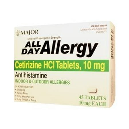 UPC 658987565434 - 093MJRX MAJOR ALL DAY ALLERGY 24HR TAB CETIRIZINE ...