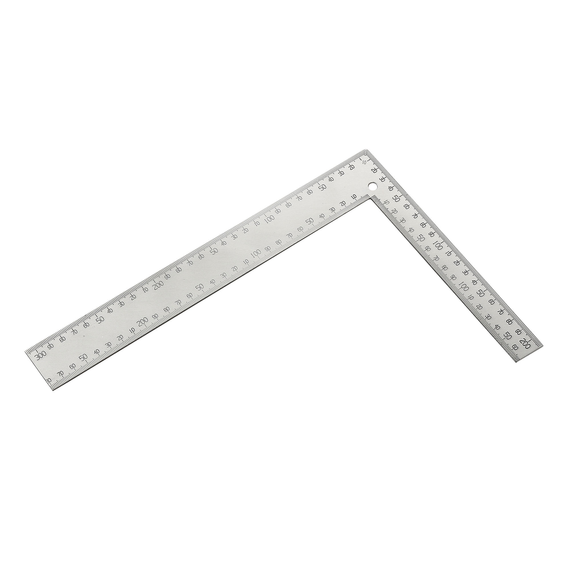 Uxcell L Square 200x300mm/8x12inch Steel Metric Inch Double Scale Angle ...