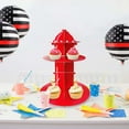2 Pcs Fire Hydrant Cupcake Stand,3 Tier Sturdy Cardboard Firefighter ...