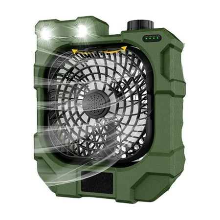 serony Camping Cooling Fan Portable Rechargeable Cooler Cordless ...