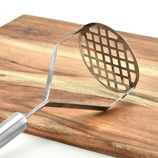 OUTAD Potato Masher Stainless Steel Heavy Duty Anti-Slip Hand Masher ...