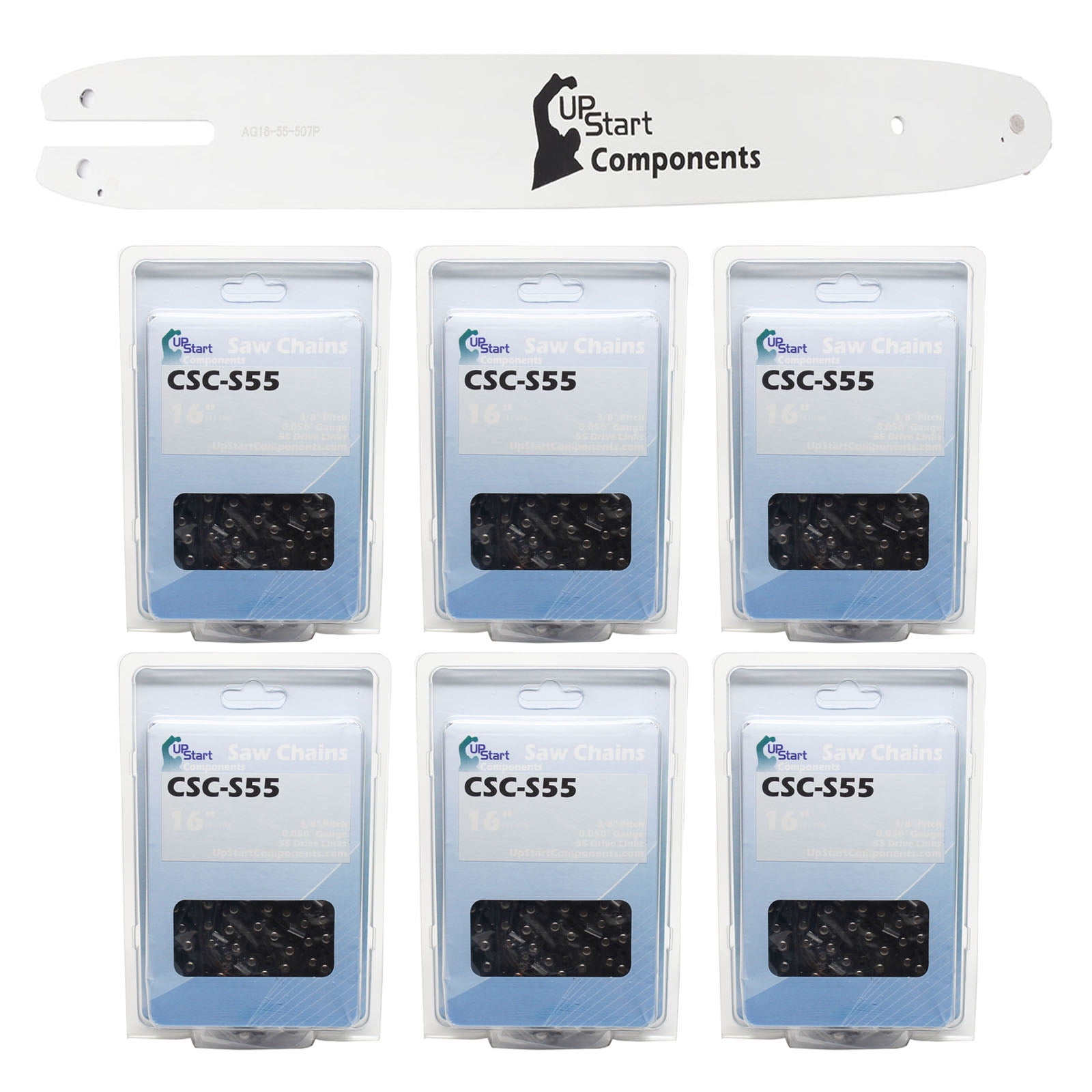 16-Inch Chainsaw Bar and 6 Chains Combo Replacement for Stihl HT 73 ...