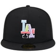 Men's New Era Black Los Angeles Dodgers Multi-Color Pack 59FIFTY Fitted ...