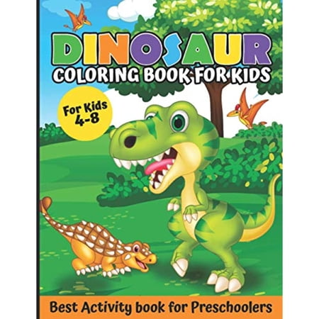 Dinosaur Coloring Book For kids: Jumbo Toddlers Nature Coloring Book ...