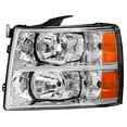 Teledu Pair Headlights Amber Corner For 07-13 Chevy Silverado 1500 2500 ...