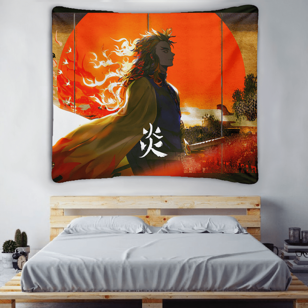 Demon Slayer Hanging Tapestry Novelty Amusing Wall Art Tapestry Blanket ...