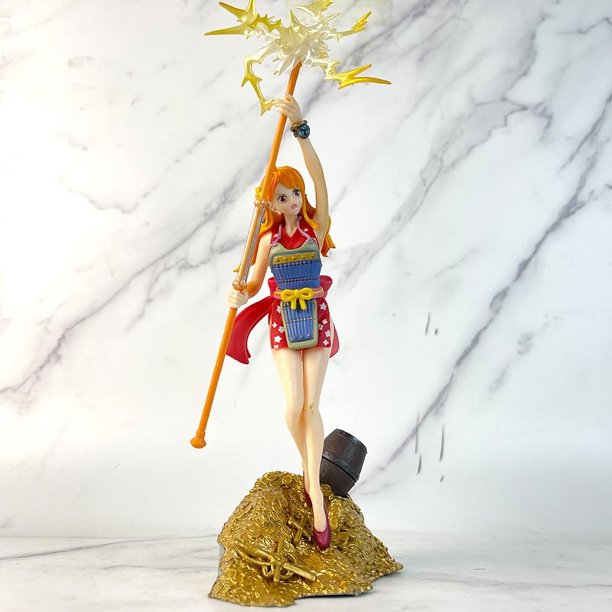 One Piece Hand-Made Ornaments Model Baijing Gold Bottom Nami Boxed ...