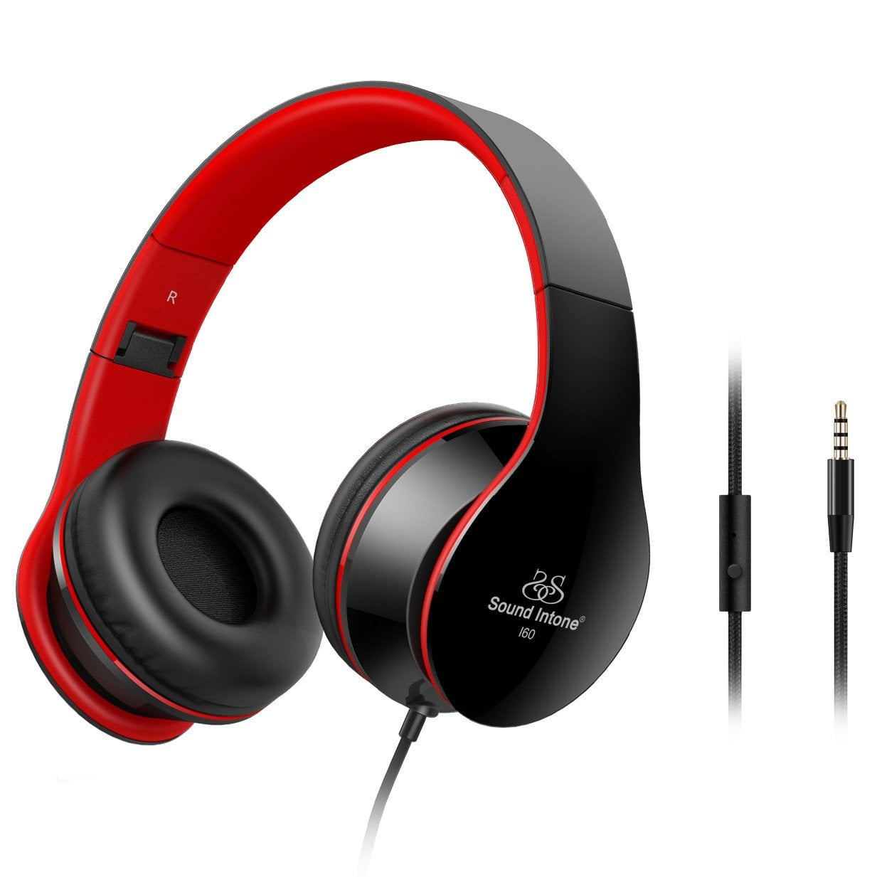 Sound Intone Lightweight Folding 3.5mm Stereo Over-ear Portable Stretch ...