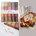 Carpet Making Supplies with 20 Color Acrylic Yarn Net Fabric Latching ...