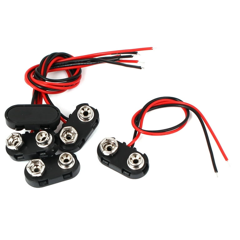 Battery Connectors For 9-Volt Batteries, Set Of 10, 59% OFF