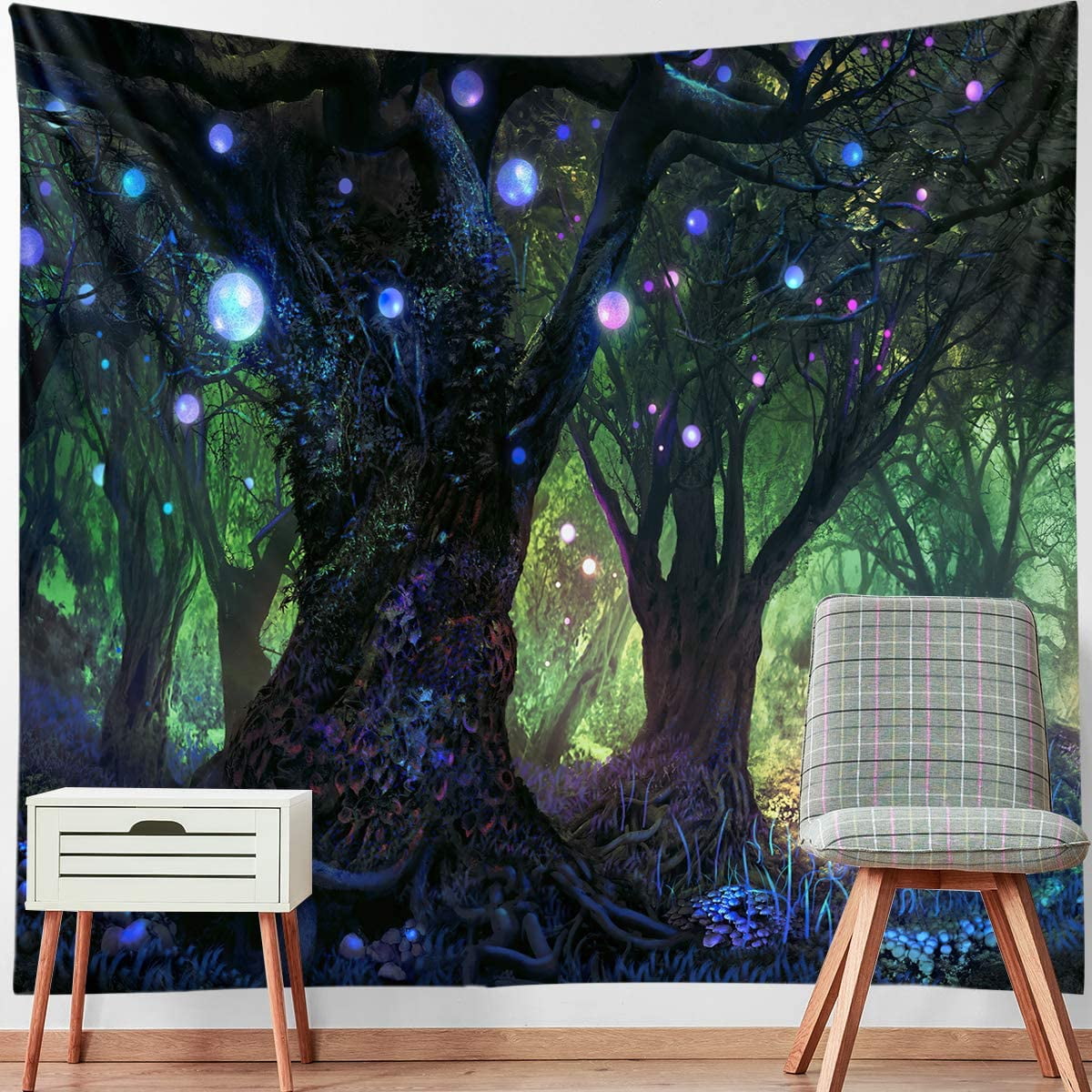 OneHouse Forest Tapestry Home Decor Landscape Tapestry Living Room ...