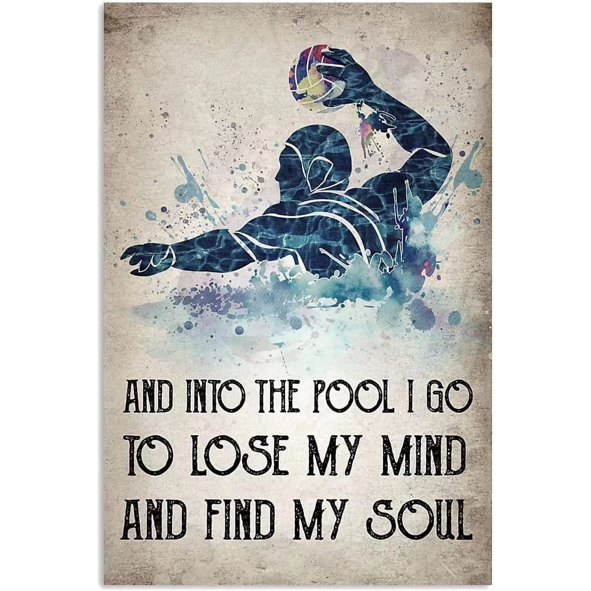 Click here for Aocisuki Water Polo Player Metal Tin Sign Vintage... prices