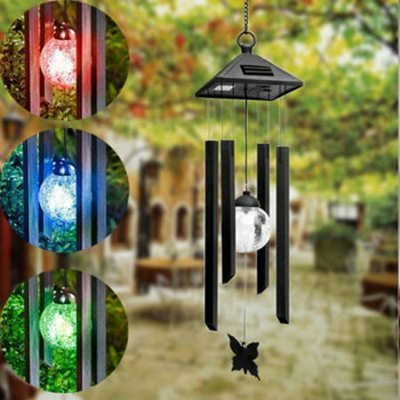 Solar Wind Chimes Changing Colorful, Waterproof LED Wind Chimes for ...