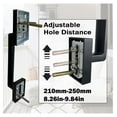 Iron Black Front Door Lock Set, Security Lever Handle with Single ...