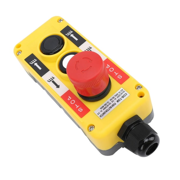 Crane Crane Hoist Controller Push Button Switch Water Resistant 2 Key IP68 Industrial Remote ...