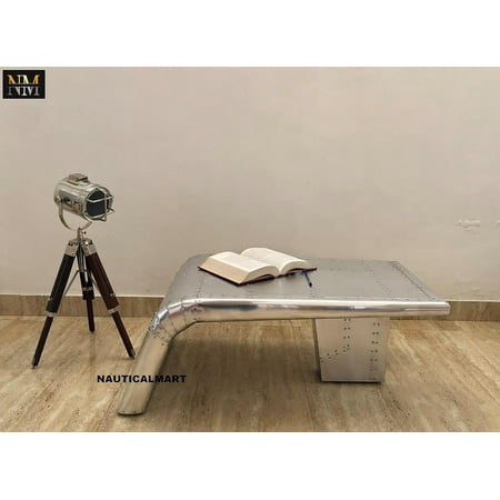 Nauticalmart Aviator Coffee Table Aluminium Vintage Aircraft Airman ...