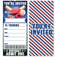 Baseball Party Invitations 20 Pack Boys Baseball Ticket Invitations ...