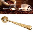 LAZIOEGR 2‑in‑1 Stainless Steel Coffee Spoon & Seal Clip – Deepened ...