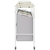 SKYSHALO 3-Section Laundry Sorter Cart Rolling with Ironing Board & Removable Bags - Walmart.com