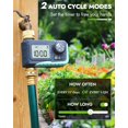 1-Pack Sprinkler Timer with Brass Inlet Outlet, Digital Hose Watering ...