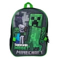 Minecraft Kids Backpack & Insulated Detachable Lunch Box with Creeper ...