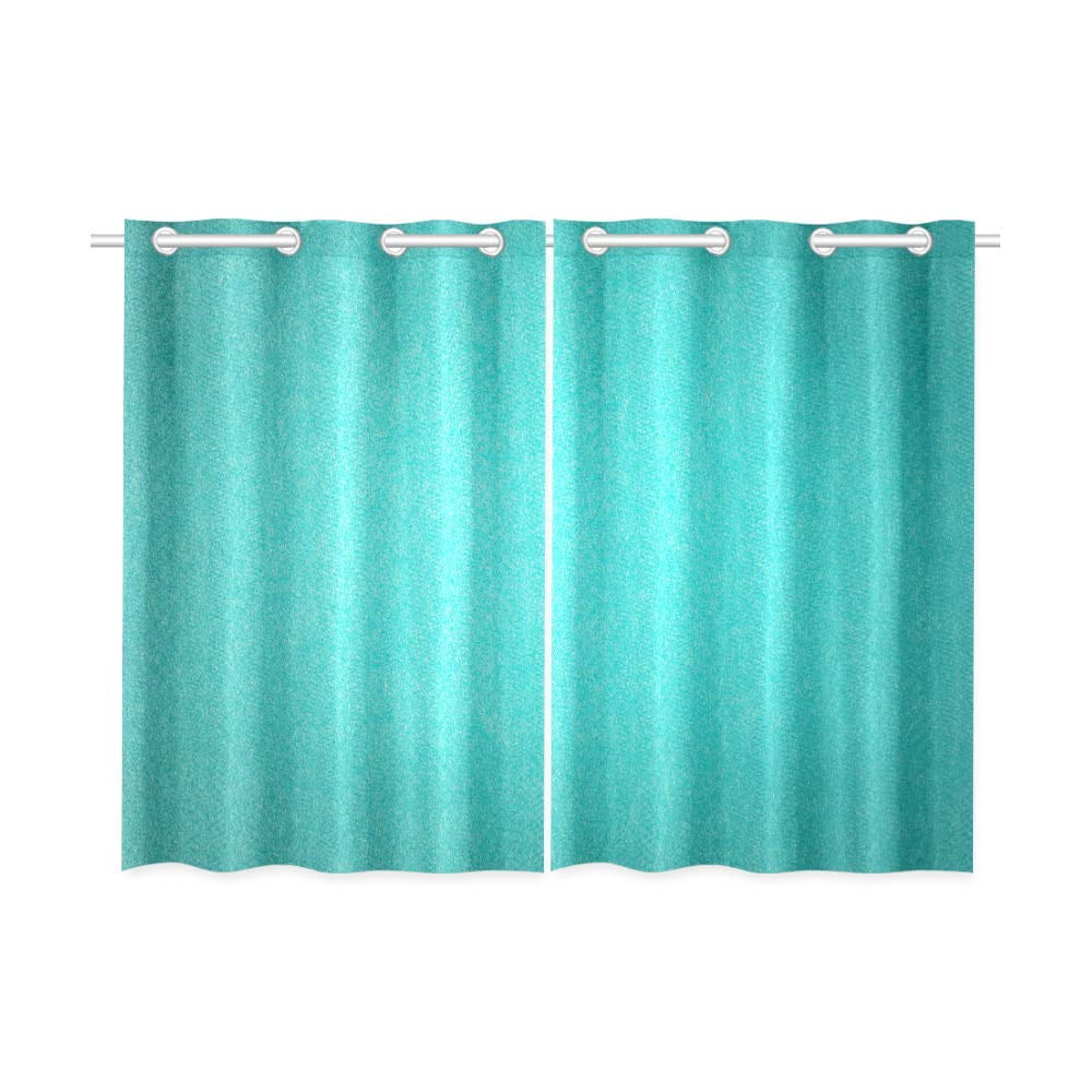 Click here for Yusdecor Teal Blue Blackout Window Curtain Kitchen... prices