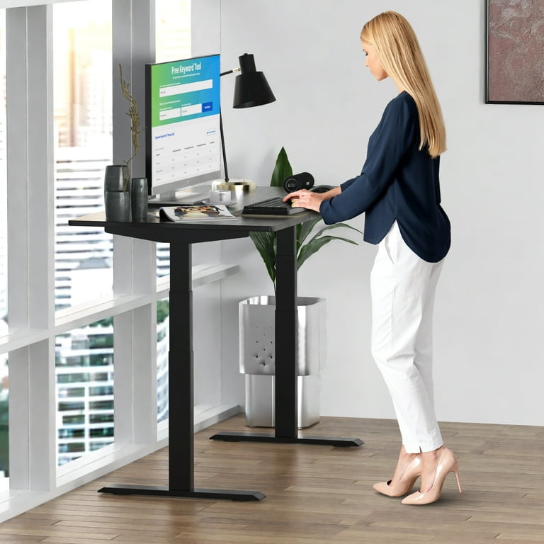 Small standing desk electric store