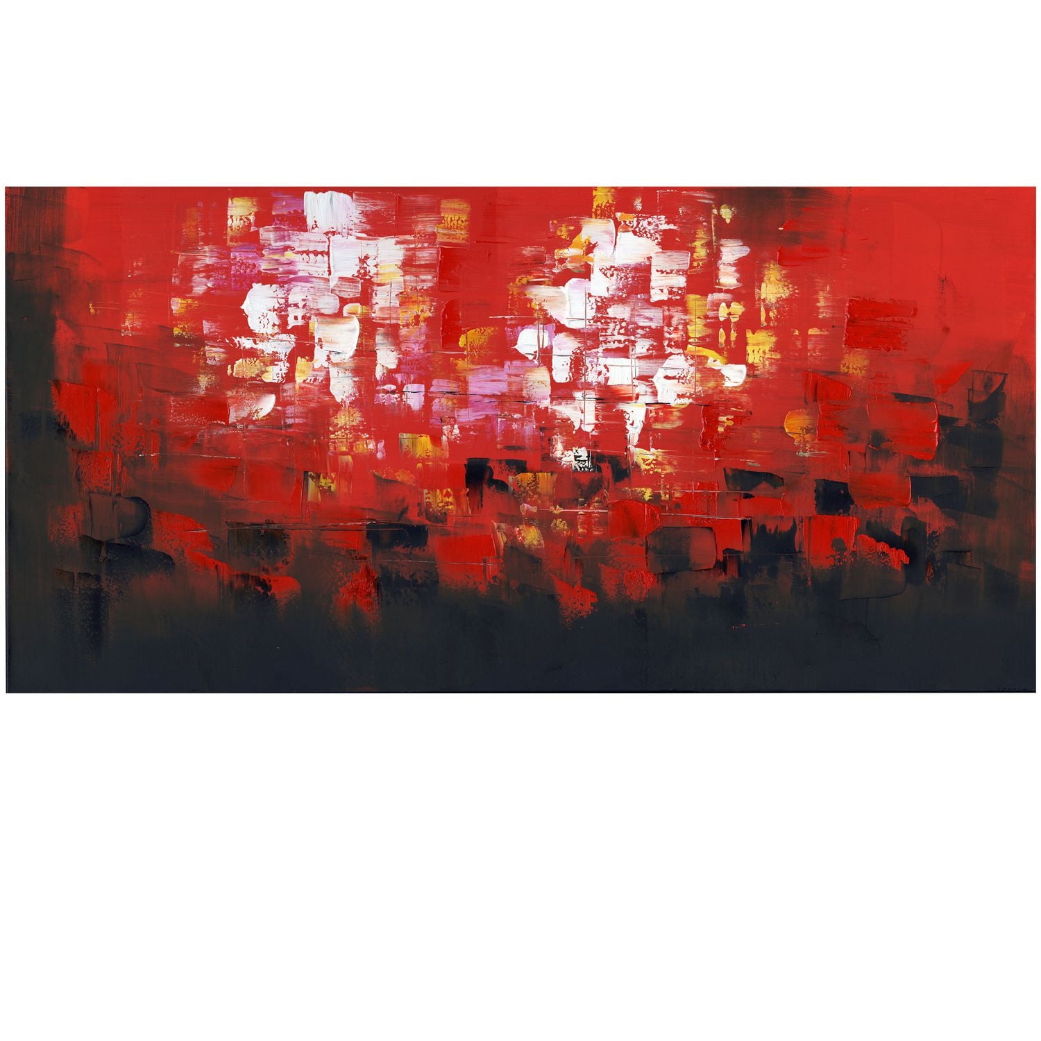 Click here for Designart Design Art Red Abstract Canvas Wall Art prices