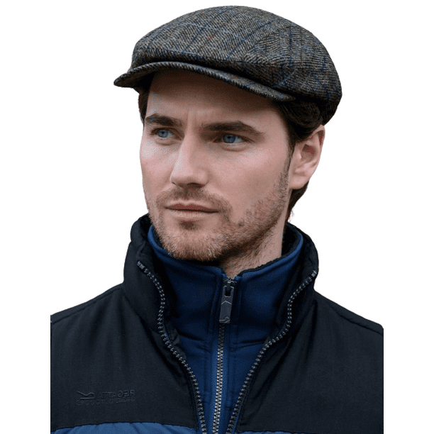 Mucros Weavers Men's 100% Wool Tweed Flat Kerry Flat Cap Made in ...