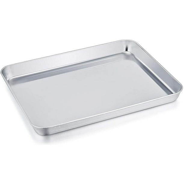 Vesteel Baking Cookie Sheet, Stainless Steel Compact Toaster Oven Tray ...