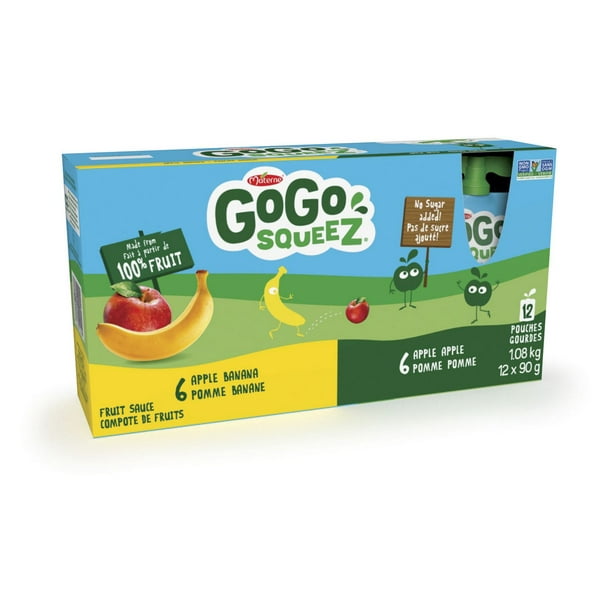 GoGo Squeez Apple Banana Fruitsauce Pouch - Walmart.ca