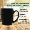 Curved Java Coffee Mug Set - 10 Pack - 12 Oz. - Stoneware Restaurant ...