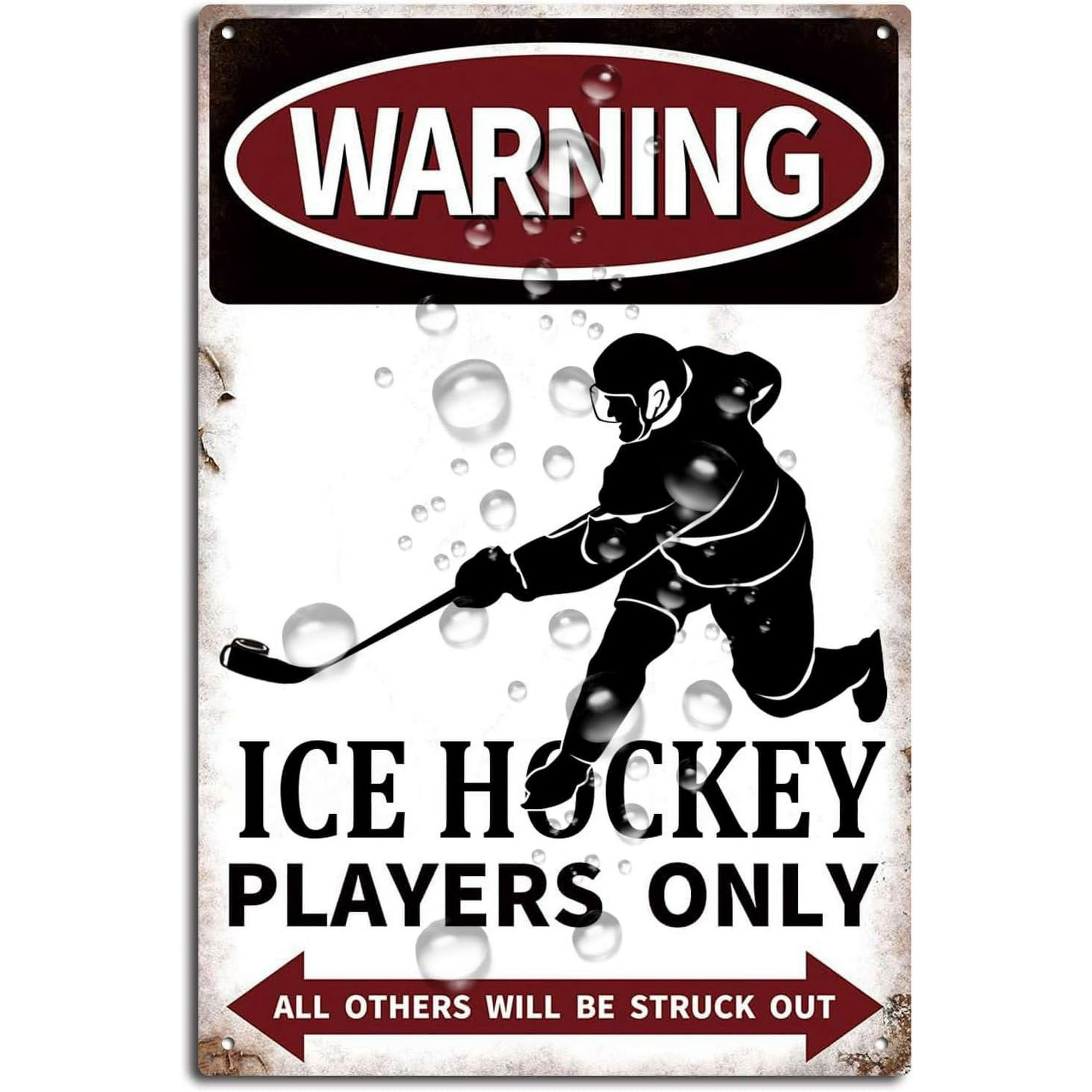 Click here for Aocisuki Ice Hockey Decor Gifts Vintage Metal Tin... prices
