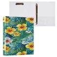 2 Pack PVC Round Ring Binders, 200 Sheet Capacity D-Ring File Folder ...