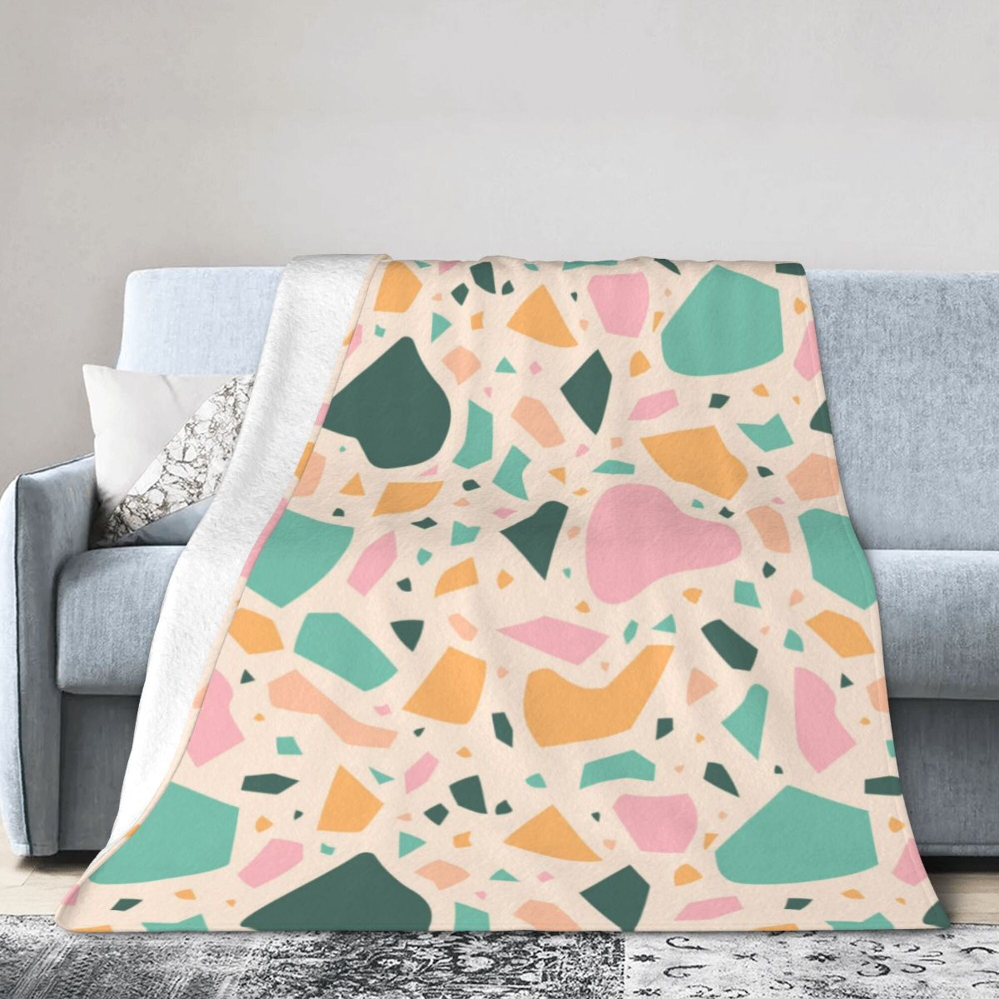 DouZhe Ultra-Soft Micro Fleece Lightweight Flannel Bed Blanket, Modern ...