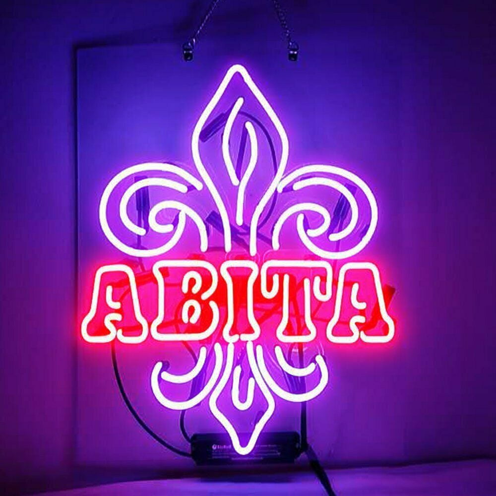 Queen Sense 20" Abita Beer Neon Sign Acrylic Man Cave Handmade Neon ...