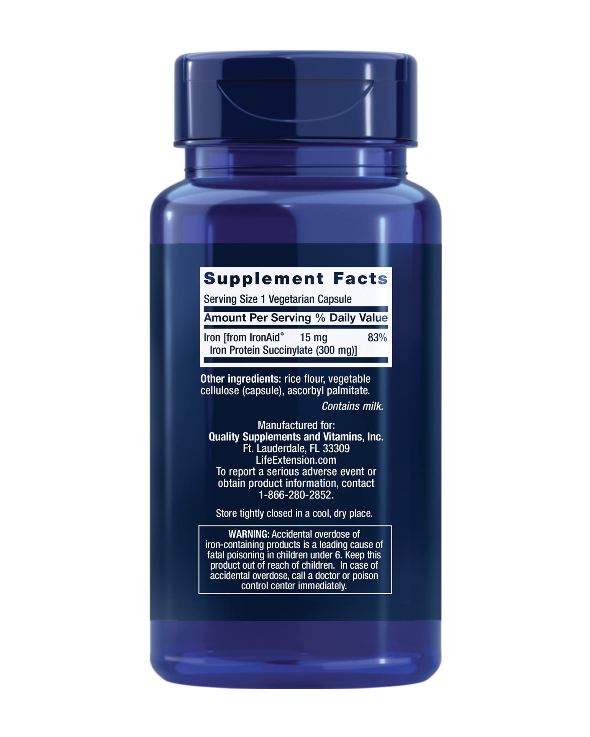 Suplemento Life Extension Iron Protein Plus para un rojo sal | Walmart ...