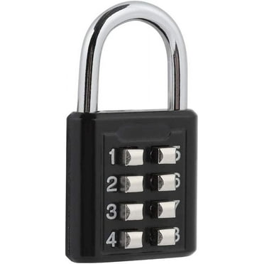 Uxcell 10-Digit Combination Padlock Push Button Locker Locks Zinc Alloy ...