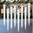 Gemmy LightShow ShootingStar 8-Count White LED Icicle Lights - Walmart.com
