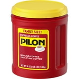 Cafe Pilon Fine Ground Dark Roast Espresso Coffee, Original, 36 Oz ...