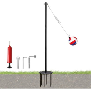 Trymaker Outdoor Tetherball Set with Heavy-Duty Pole and Base for Kids ...