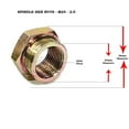 Detroit Axle 513276 Front Wheel Bearing & Hub Assembly w/ CV Axle Nuts ...